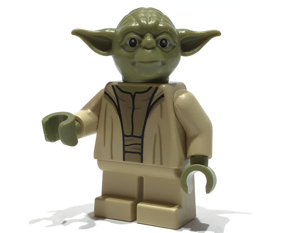 LEGO Set fig-014192 Yoda, Olive Green Head, Dark Tan Undershirt, Thin ...