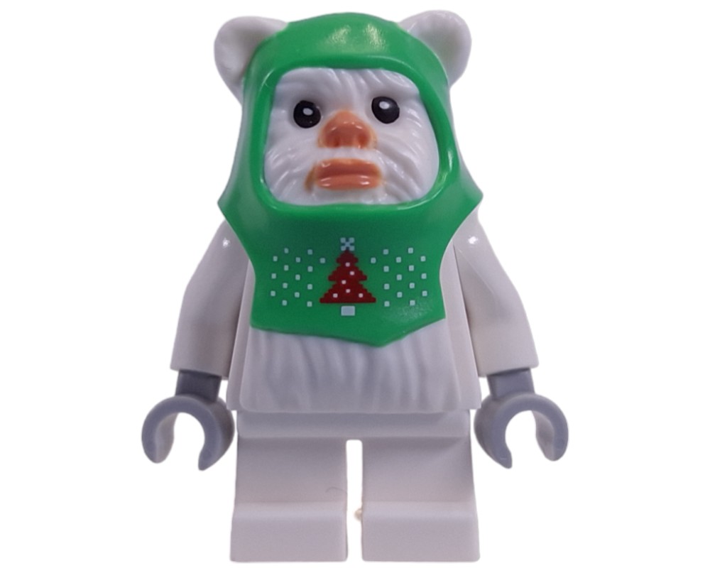 LEGO Set fig-014274 Ewok, White, Bright Green Hood | Rebrickable ...