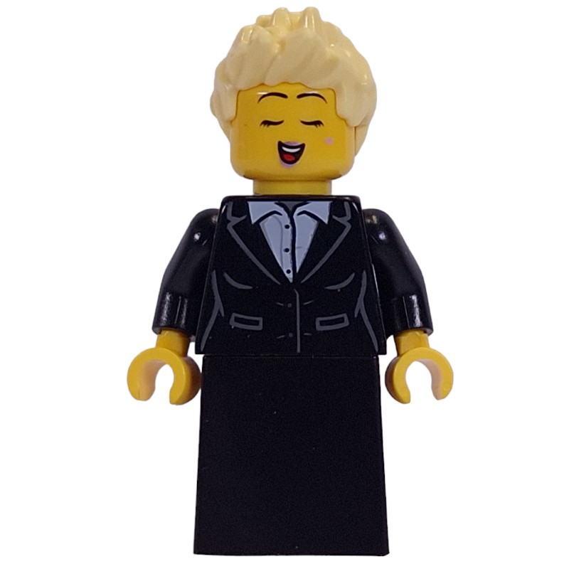 LEGO Set fig-014277 Carol Singer, Black Torso, Black Dress, Bright ...