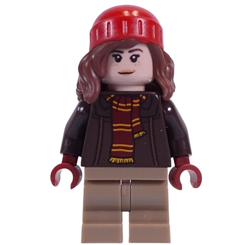 LEGO Set fig-014302 Hermione Granger - Dark Brown Jacket, Red Hat ...
