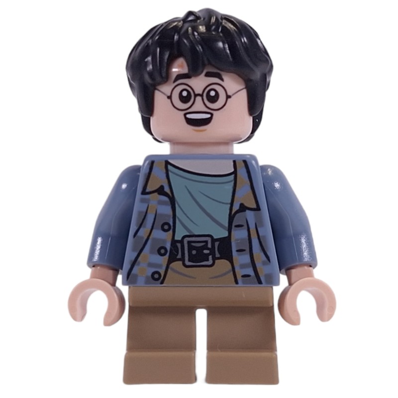 LEGO Set fig-014341 Harry Potter, Sand Blue Shirt, Short Dark Tan Legs ...
