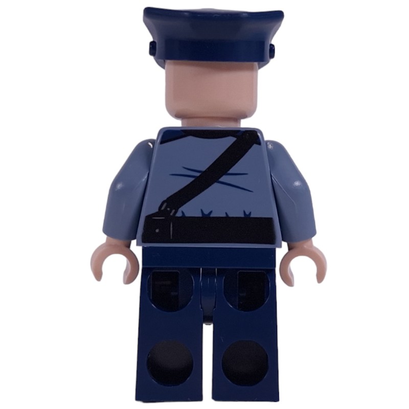 LEGO Set fig-014342 Guard, Sand Blue Torso, Dark Blue Legs, Dark Blue ...