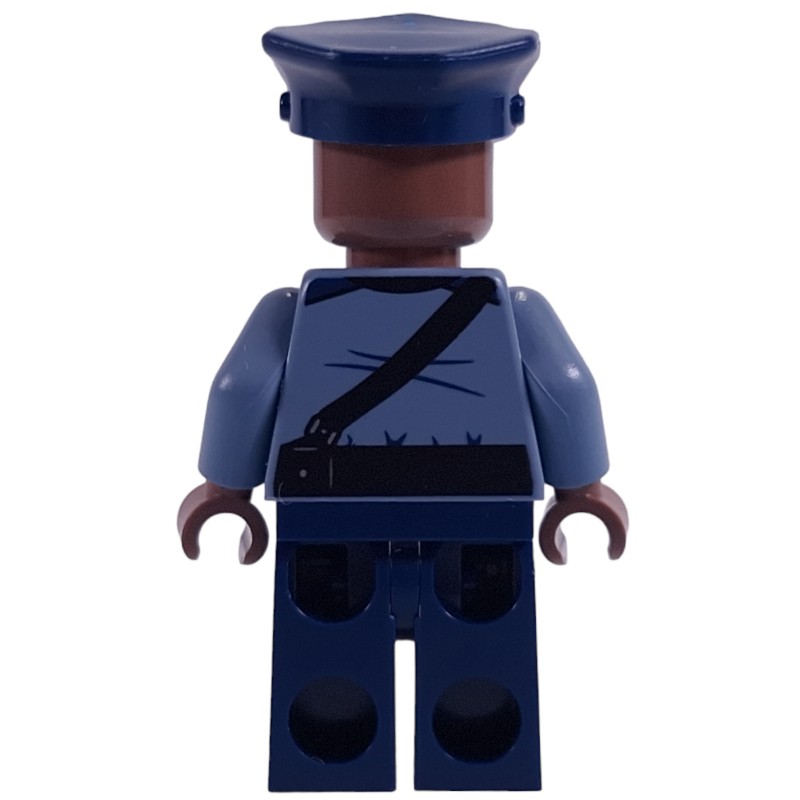 LEGO Set fig-014343 Guard, Sand Blue Torso, Dark Blue Legs, Dark Blue ...