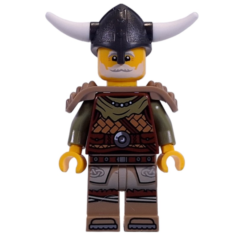 LEGO Set fig-014396 Viking, Reddish Brown Shirt, Shoulder Guards ...