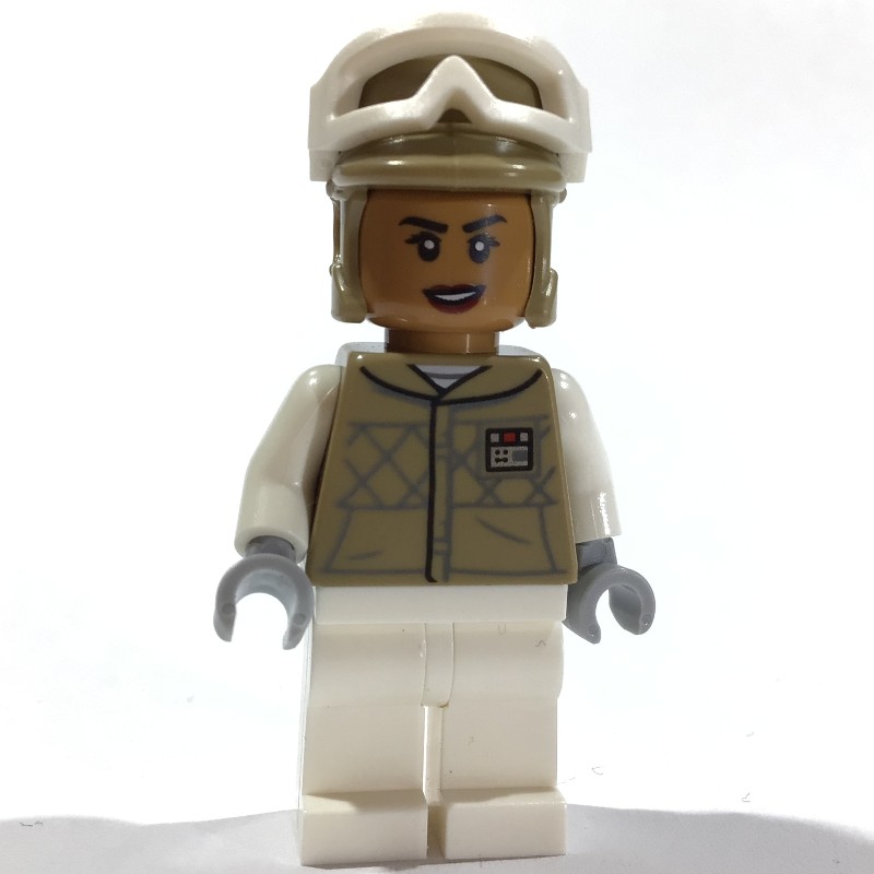 LEGO Set fig-014398 Rebel Trooper in Hoth Uniform, Dark Tan Hat, Medium ...