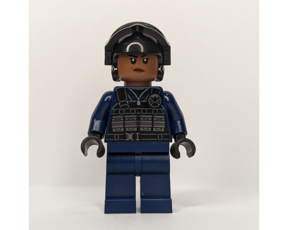 LEGO Set fig-014431 SHIELD Agent, Medium Brown Head | Rebrickable ...