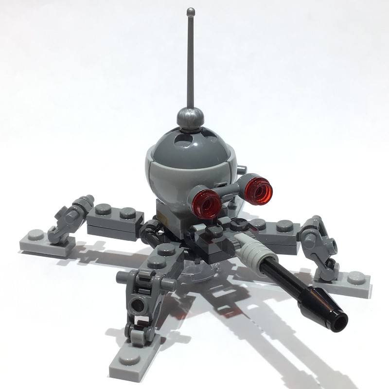 LEGO Set fig-014452 Dwarf Spider Droid, Dark Bluish Gray Dome, Fixed ...