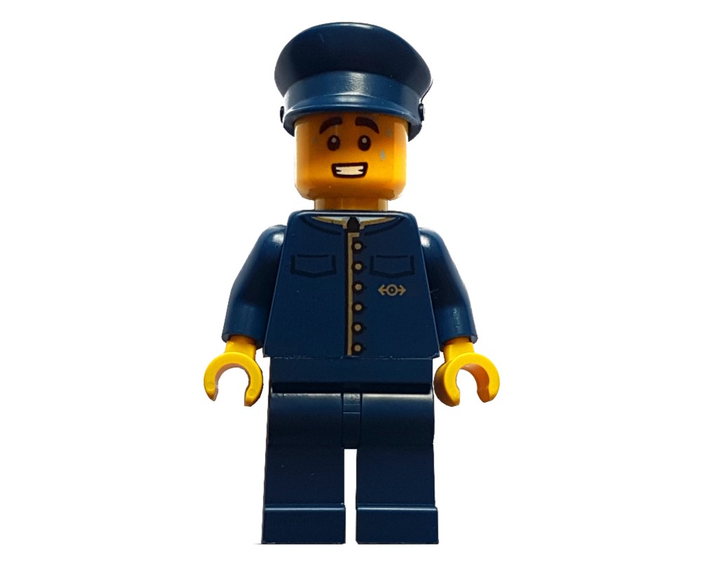 LEGO Set fig-014478 Porter, Dark Blue Uniform | Rebrickable - Build ...