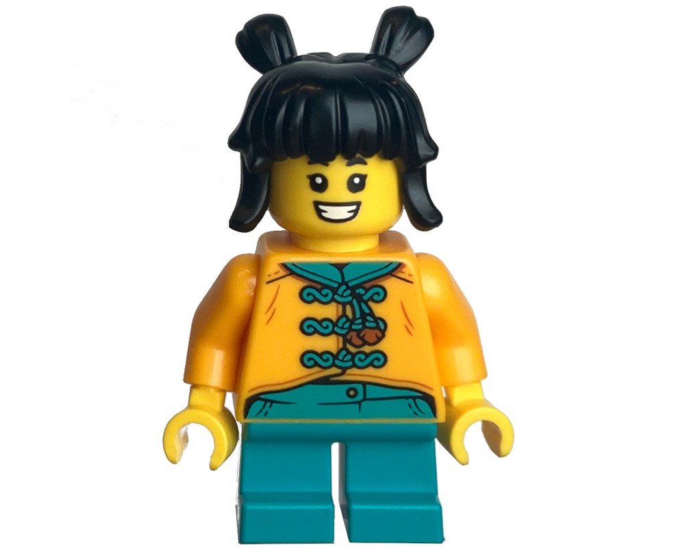 LEGO Set fig-014499 Kid - Bright Light Orange Torso, Dark Turquoise ...