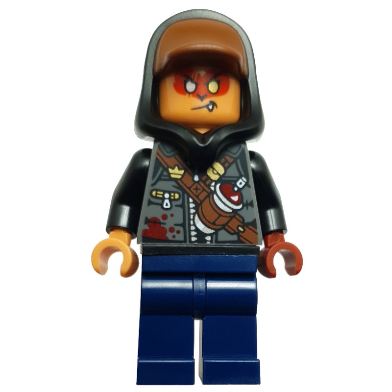 LEGO Set fig-014554 Evil Macaque, Cap and Hood | Rebrickable - Build ...