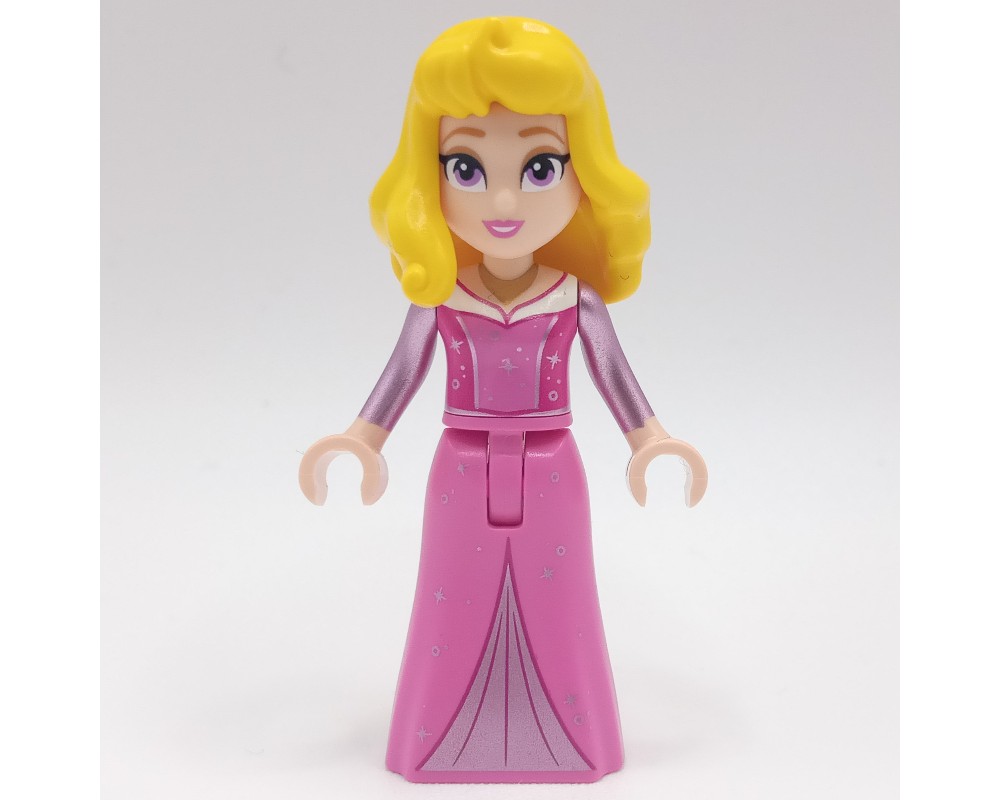 LEGO Set fig-014627 Aurora - Dark Pink Dress, Big Eyes, Yellow Hair ...