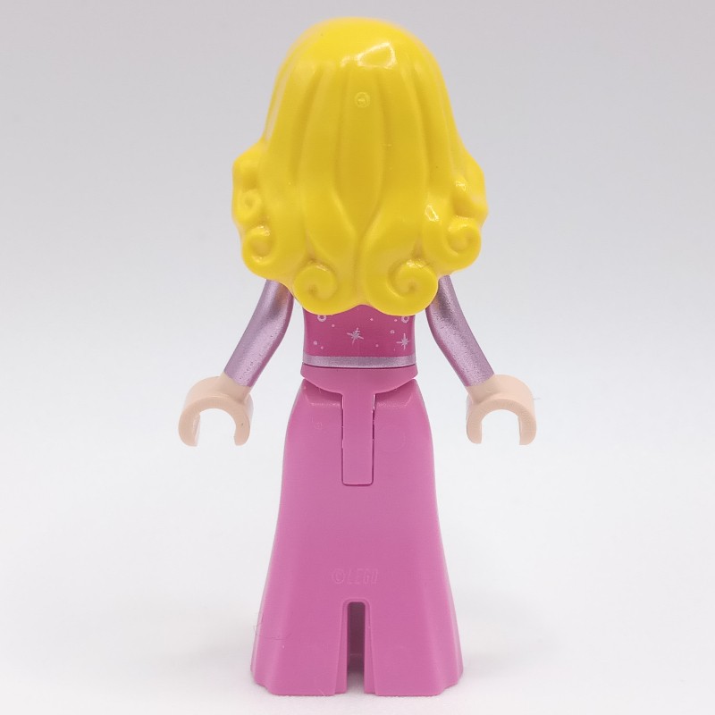 LEGO Set fig-014627 Aurora - Dark Pink Dress, Big Eyes, Yellow Hair ...