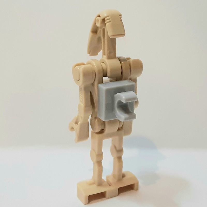 LEGO Set fig-014663 Battle Droid, Two Bent Arms, Light Bluish Grey Clip ...