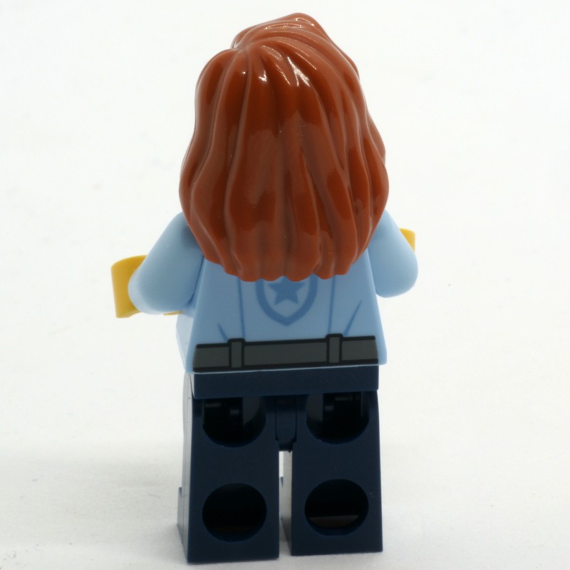LEGO Set fig-014695 Police Officer - Bright Light Blue Torso, Dark Blue ...