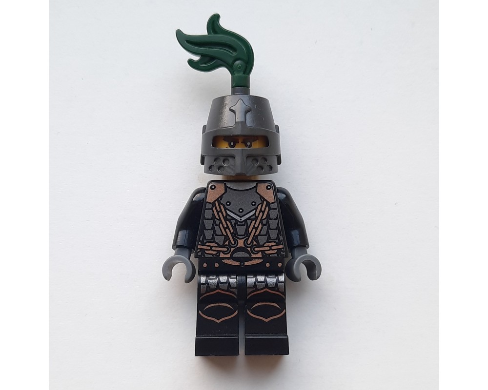 LEGO Set fig-014714 Dragon Knight, Dark Green, Pearl Titanium Helmet ...