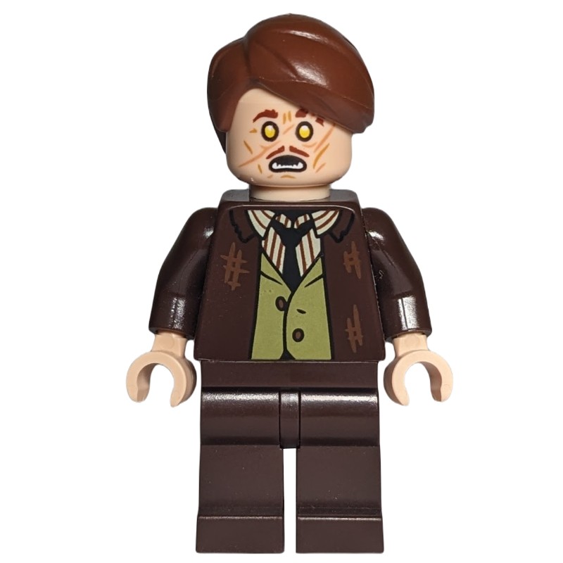 LEGO Set fig-014735 Remus Lupin, Dark Brown Torn Suit (Plain Legs ...