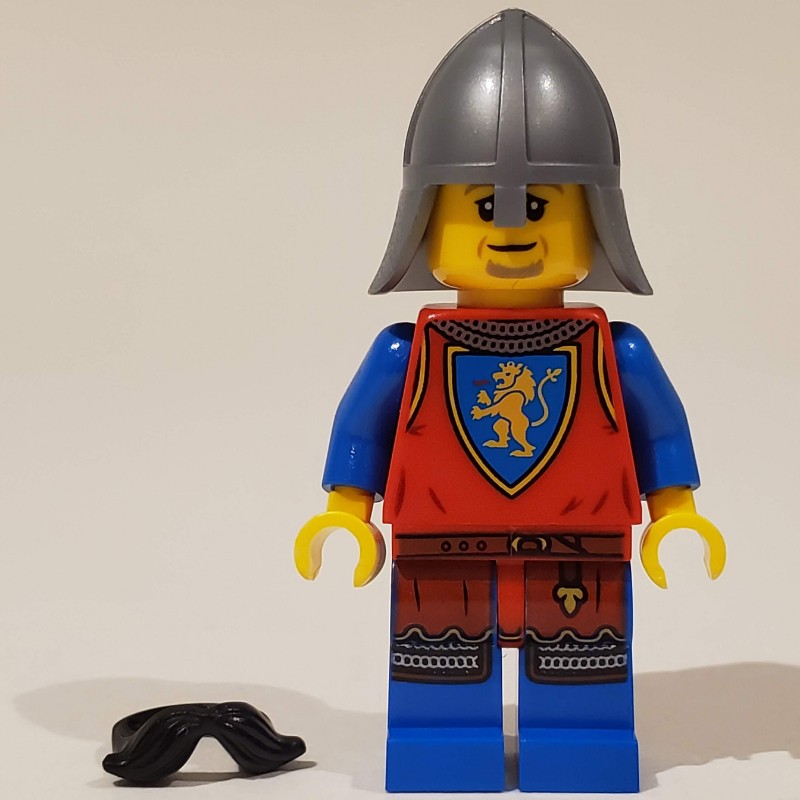 LEGO Set fig-014811 Knight, Black Moustache | Rebrickable - Build with LEGO