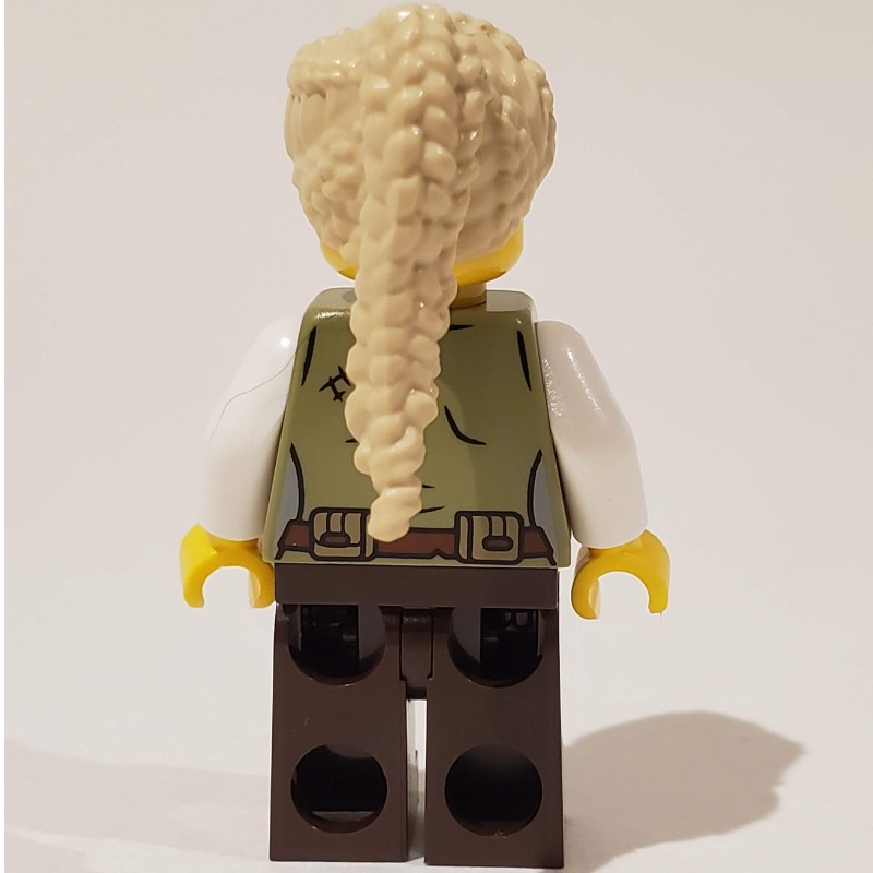 LEGO Set fig-014812 Carpenter, Olive Green Torso, Dark Brown Legs ...