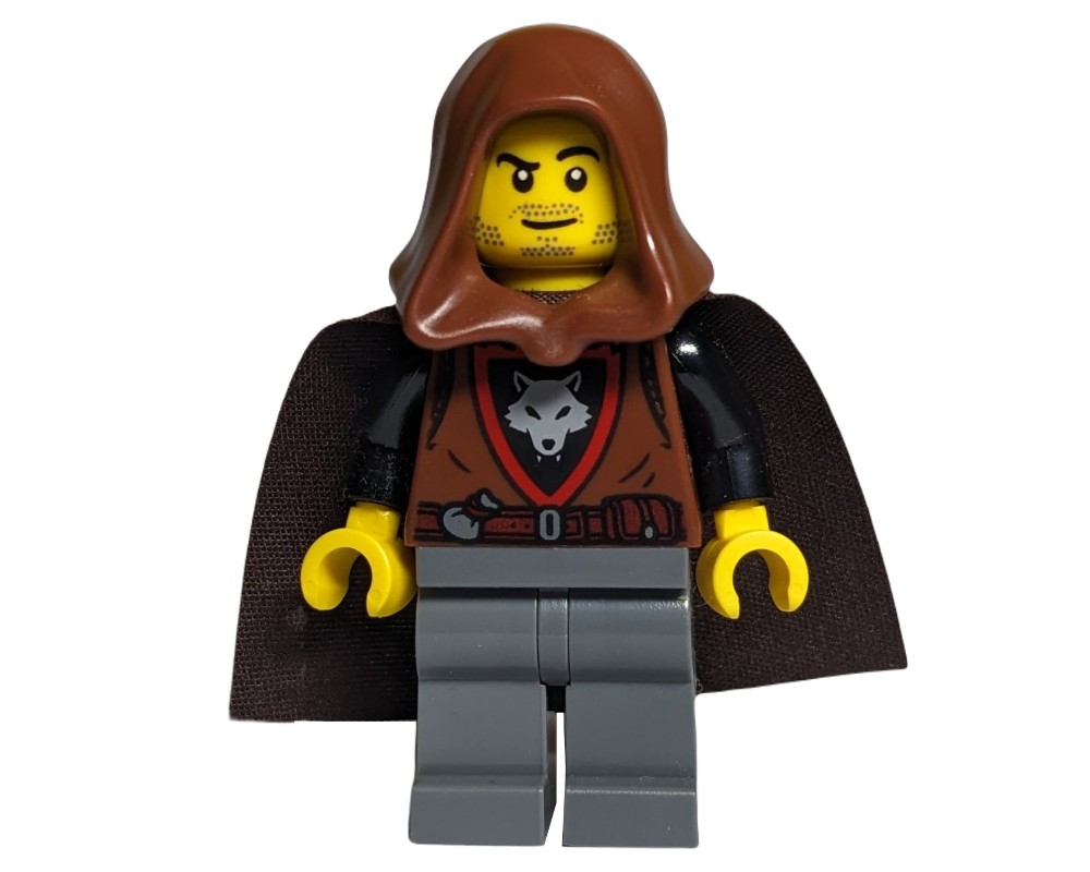 LEGO Set fig-014815 Wolfpack, Reddish Brown Torso, Dark Bluish Grey Legs, Hood | Rebrickable ...