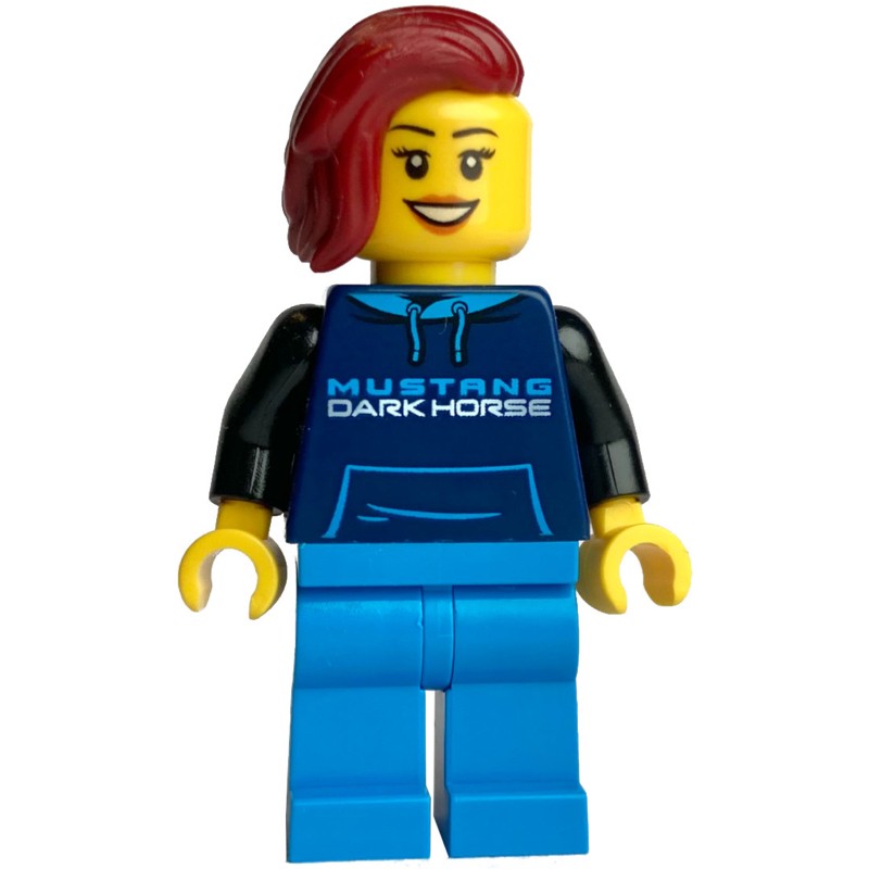 LEGO Set fig-014819 Race Driver - Dark Blue Torso, Dark Azure Legs ...