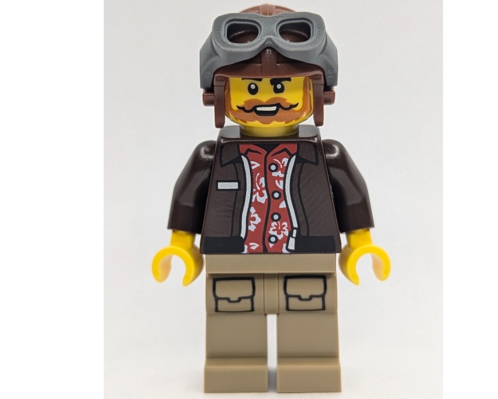 LEGO Set fig-015291 Aviator, Captain Nautilus, Dark Brown Torso, Dark ...