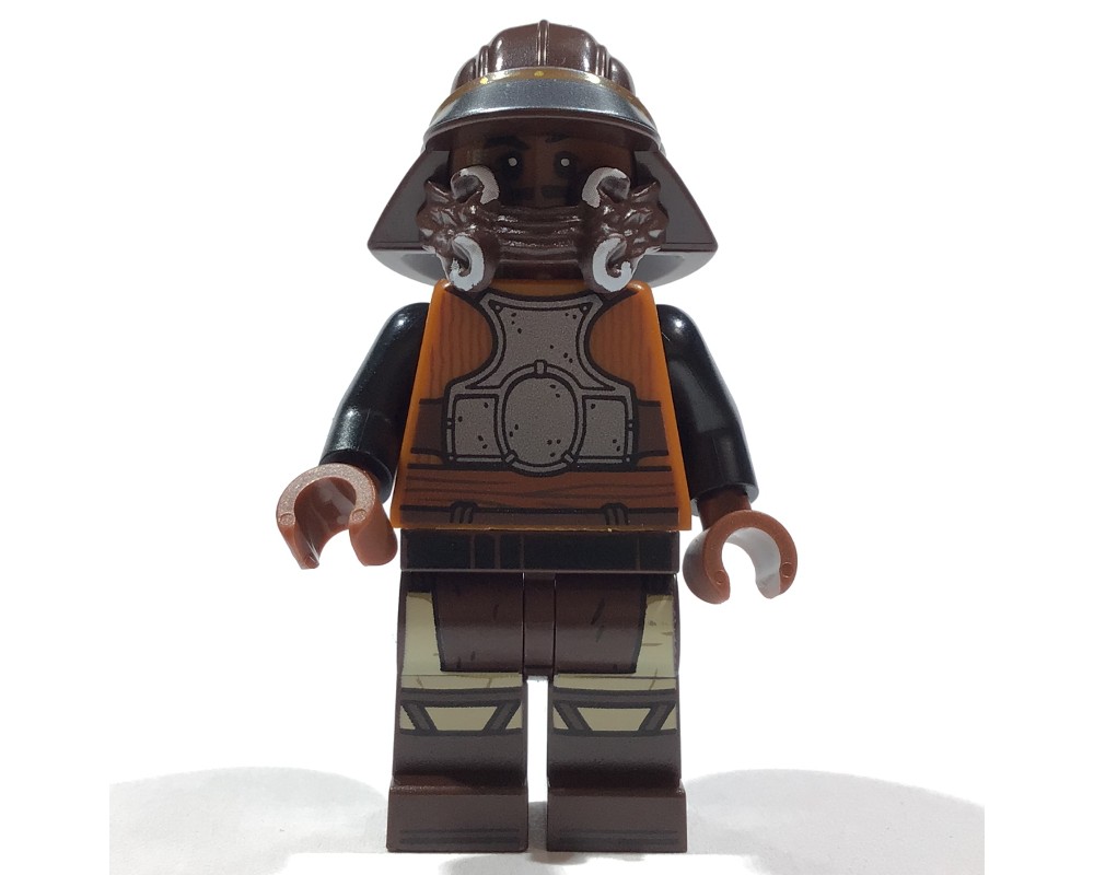 LEGO Set fig-015306 Lando Calrissian, Skiff Guard Disguise, Dark Brown ...