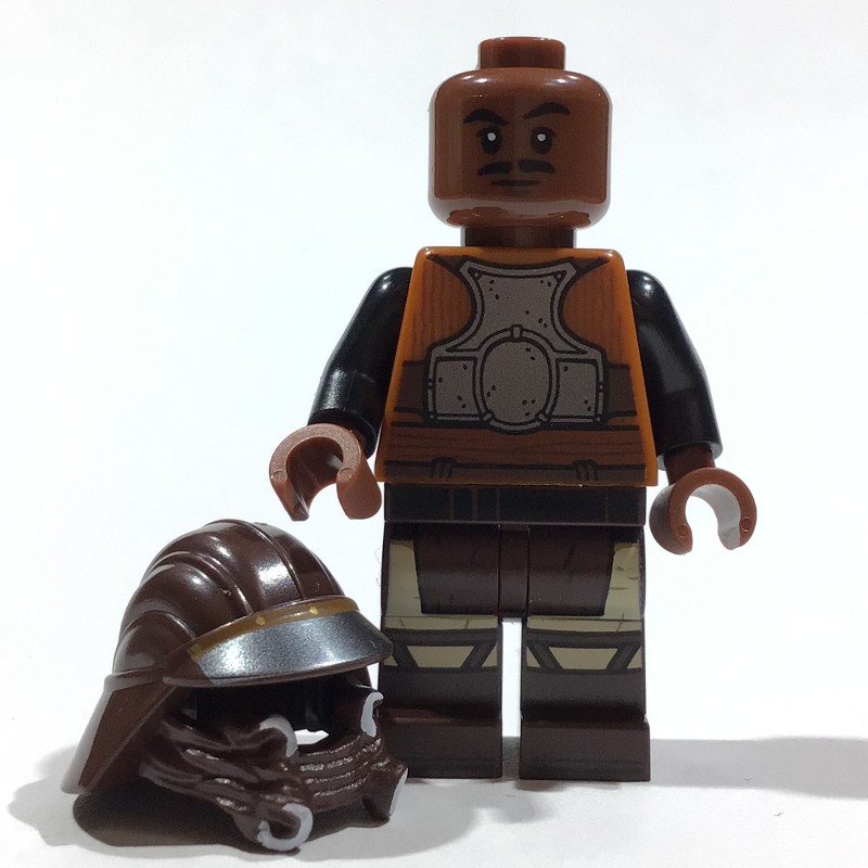 LEGO Set fig-015306 Lando Calrissian, Skiff Guard Disguise, Dark Brown ...