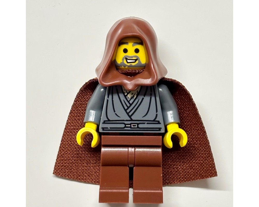 LEGO Set fig-015324 Jedi Bob, Reddish Brown | Rebrickable - Build with LEGO