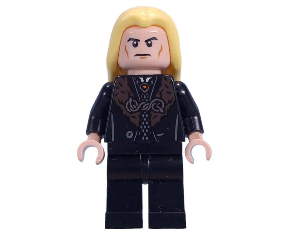 LEGO Set fig-015501 Lucius Malfoy, Black Robes with Dark Red Fur, Plain ...