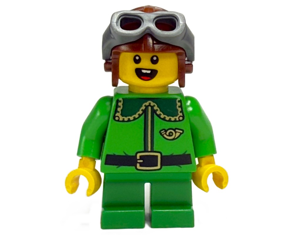 LEGO Set fig-015560 Elf / Postal Elf - Bright Green Torso, Green Legs ...
