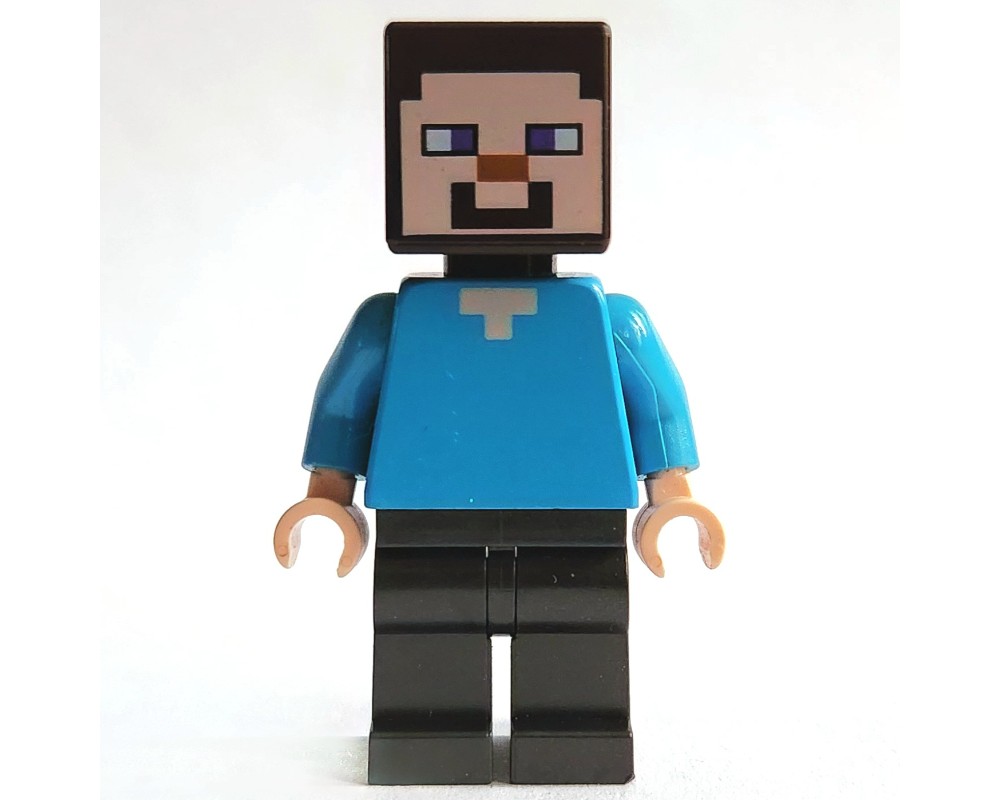 LEGO Set fig-015686 Steve with Pearl Titanium Legs | Rebrickable ...