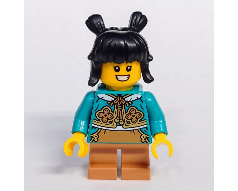 LEGO Set fig-015696 Kid, Dark Turquoise Torso, Medium Nougat Legs ...