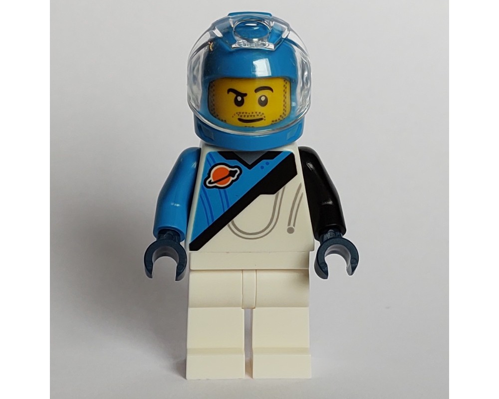 LEGO Set fig-015736 Astronaut, White, Black and Dark Blue Spacesuit ...