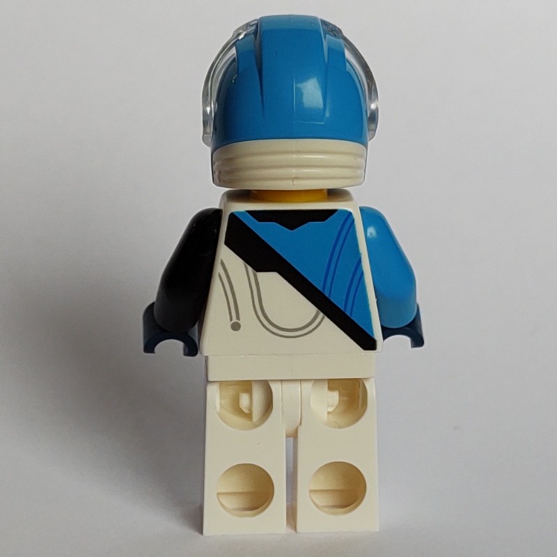 LEGO Set fig-015736 Astronaut, White, Black and Dark Blue Spacesuit ...