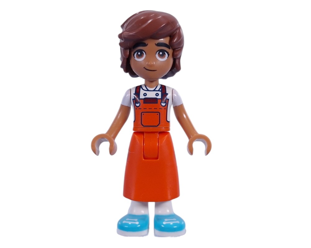 LEGO Set fig-015772 Leo - Reddish Orange Apron | Rebrickable - Build ...