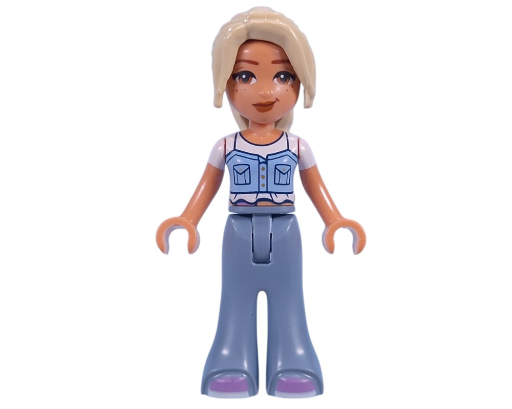LEGO Set fig-015773 Sara - Bright Light Blue Top, Sand Blue Pants ...