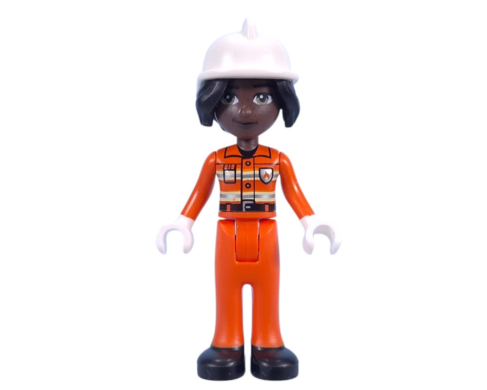 LEGO Set fig-015791 Fatimah - Firefighter | Rebrickable - Build with LEGO
