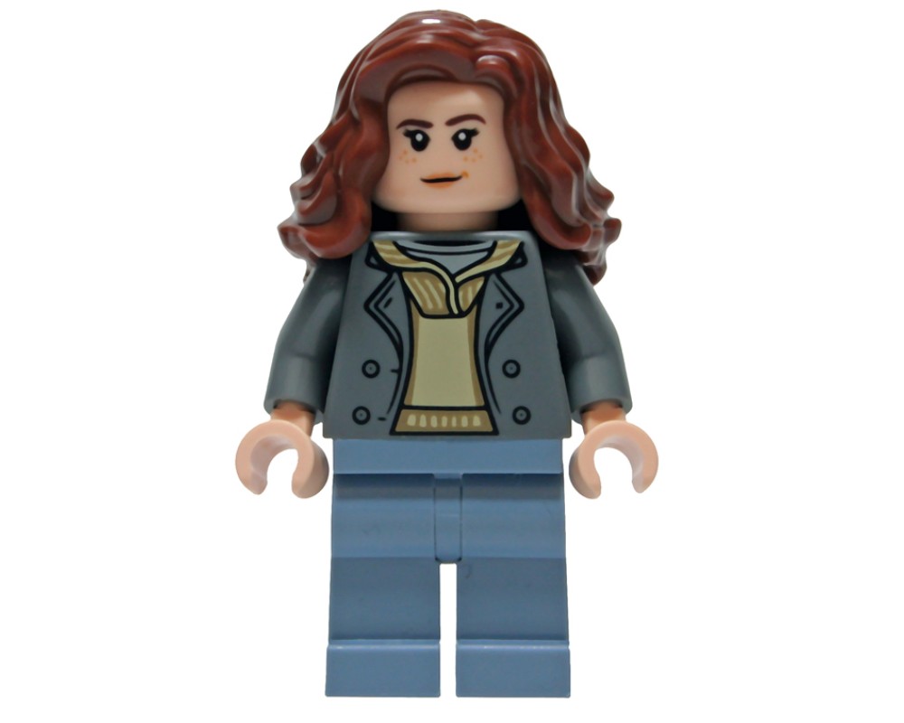 LEGO Set fig-015887 Hermione Granger, Dark Bluish Gray Jacket, Sand ...