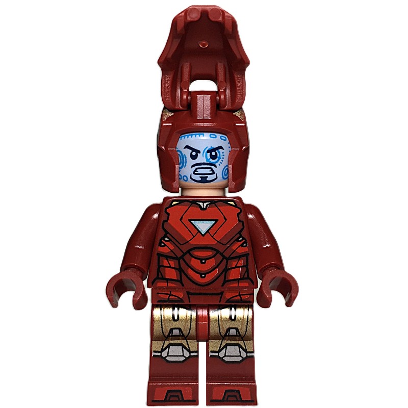 LEGO Set fig-015926 Iron Man Mark 6 Armor, HUD on Face | Rebrickable ...