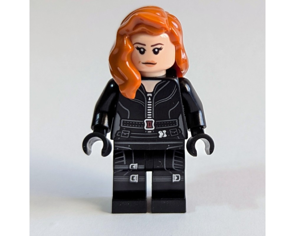 LEGO Set fig-015930 Black Widow, Black Jumpsuit, Printed Legs (85974 ...