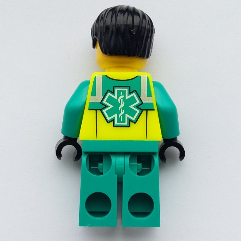 LEGO Set fig-015979 Paramedic, Vibrant Yellow Safety Vest, Dark ...