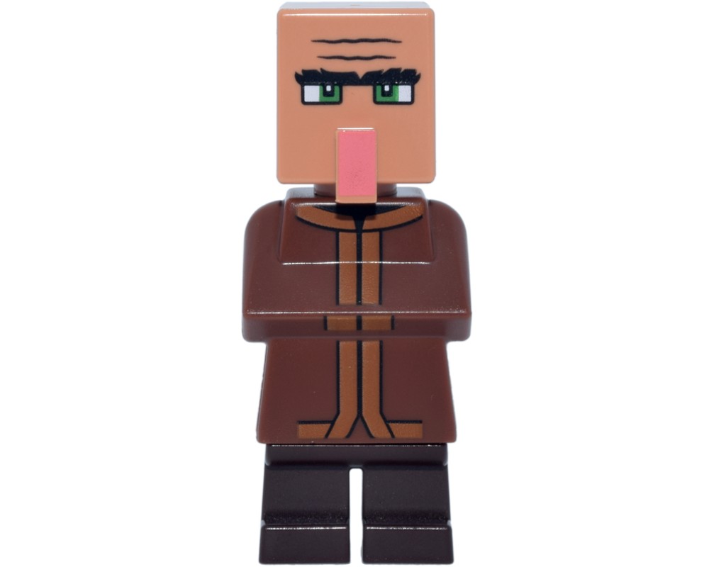 LEGO Set fig-016087 Villager, Reddish Brown, Coral Nose | Rebrickable ...