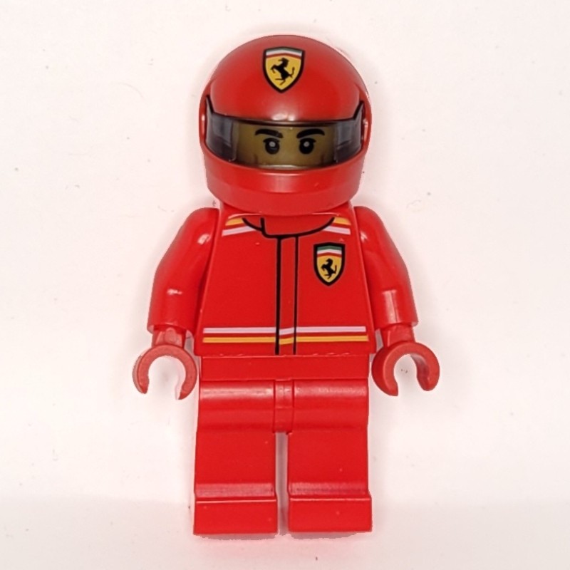 LEGO Set fig-016097 Ferrari F1 Driver | Rebrickable - Build with LEGO