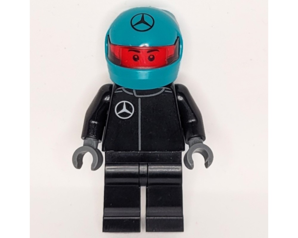 LEGO Set fig-016105 Mercedes-AMG F1 Driver | Rebrickable - Build with LEGO