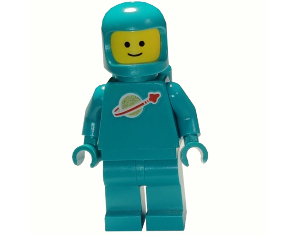 LEGO Set fig-016348 Classic Spaceman, Dark Turquoise with Airtanks ...
