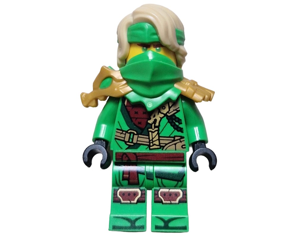 LEGO Set fig-016378 Lloyd, Bright Green Shoulder Armor and Mask, Hair ...