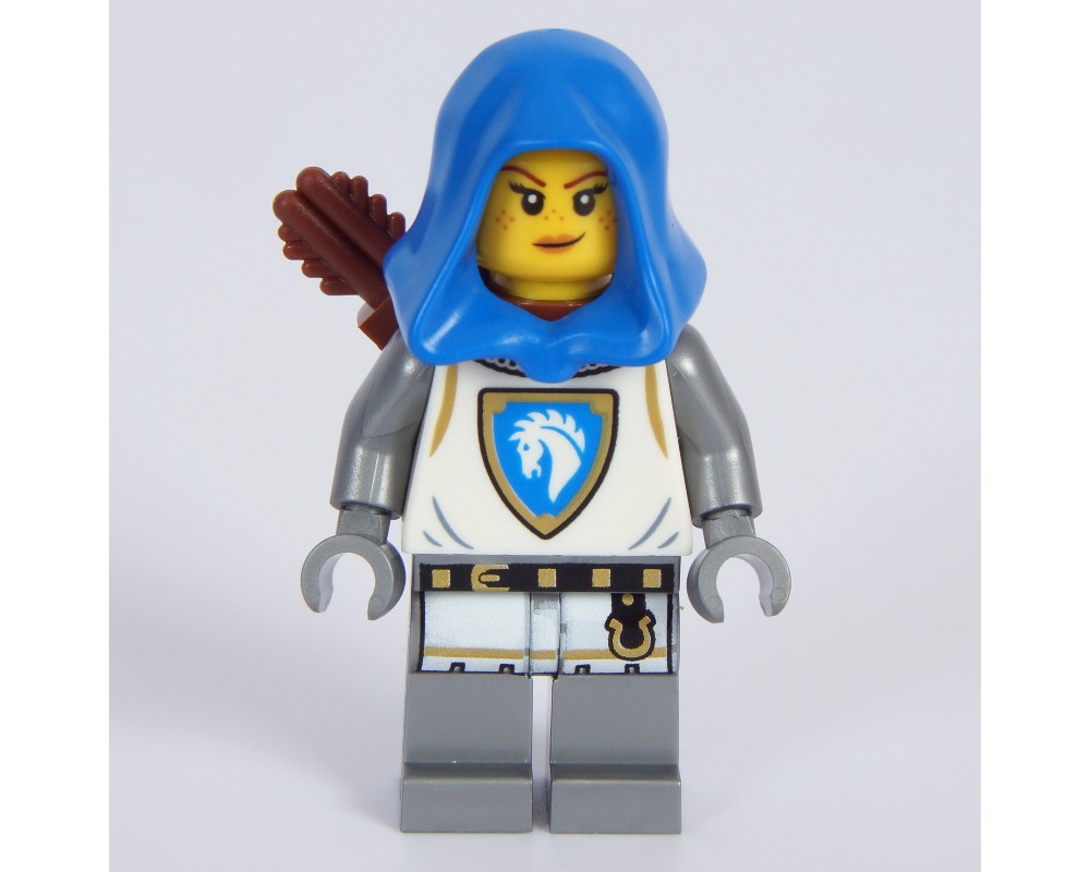 LEGO Set fig-016600 Archer, White Tunic, Blue Hood, Quiver ...