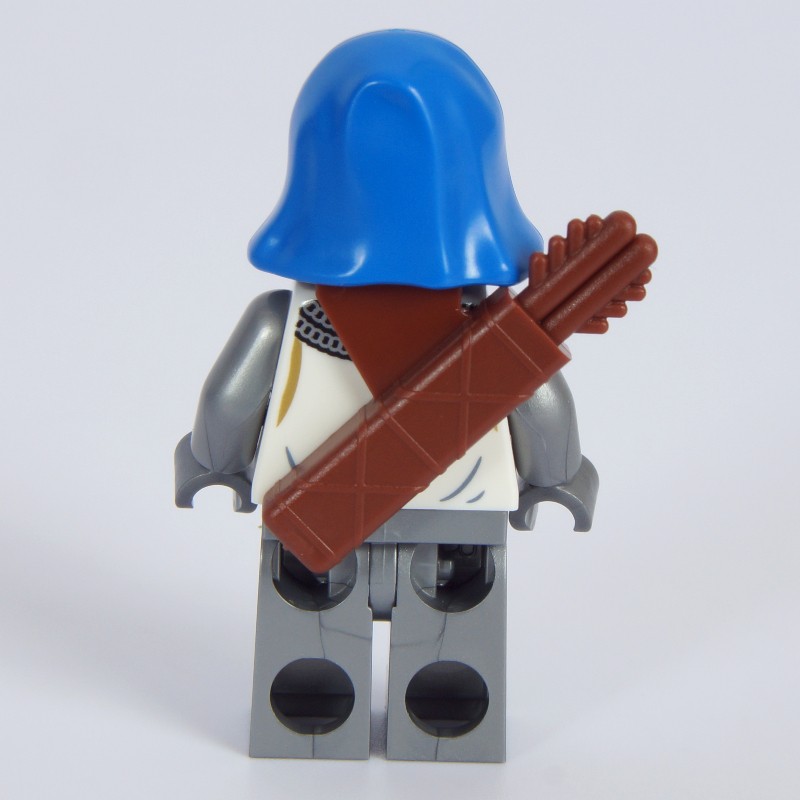 LEGO Set fig-016600 Archer, White Tunic, Blue Hood, Quiver ...
