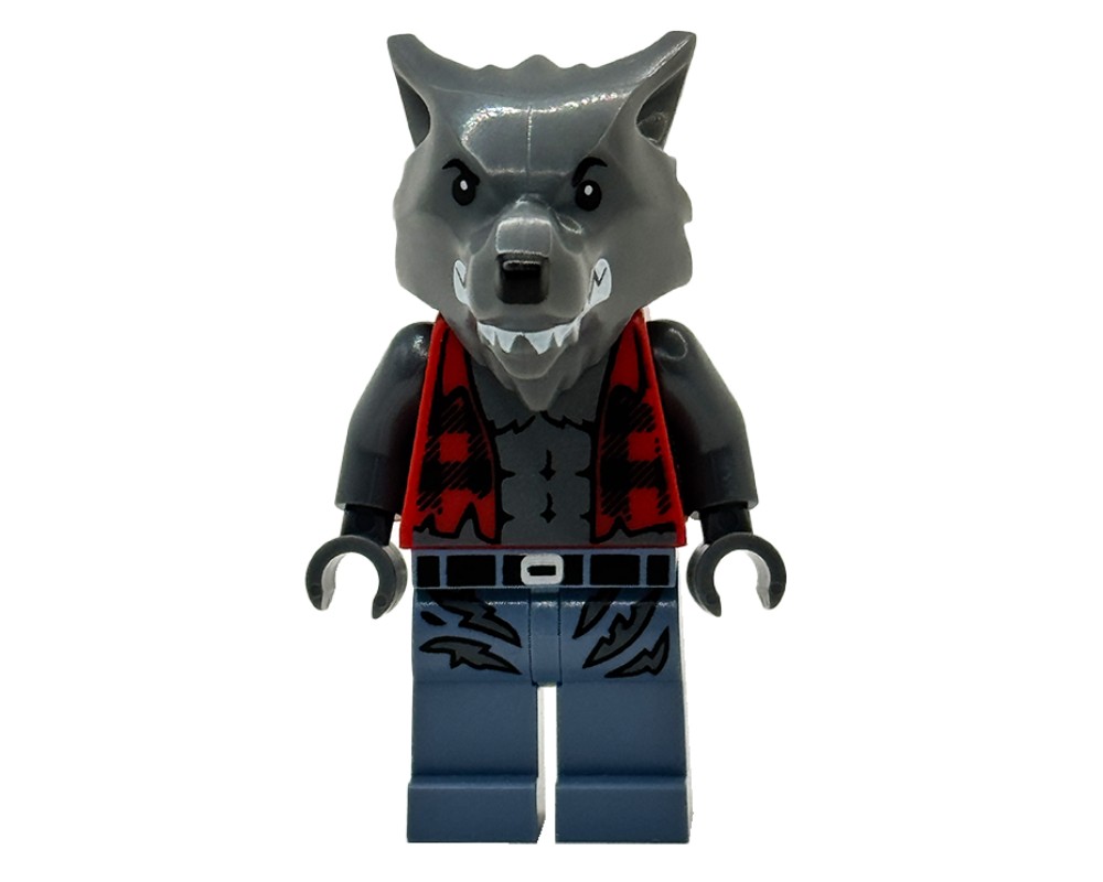 LEGO Set fig-016673 Werewolf, Torn Red Flannel Site, Sand Blue Legs ...