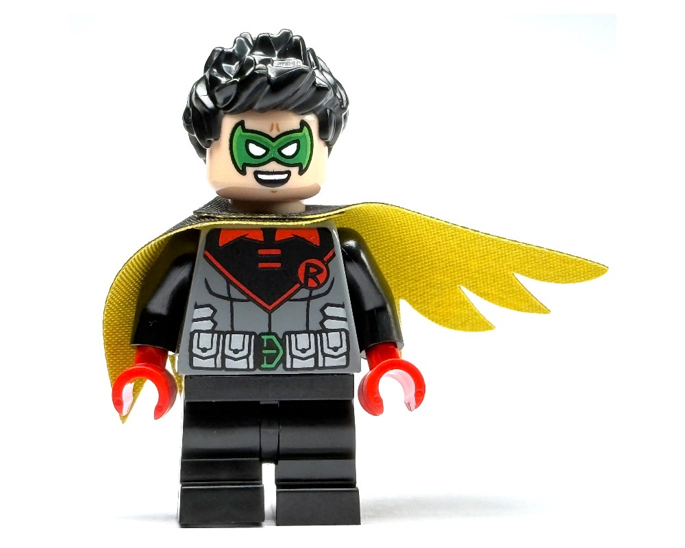 LEGO Set fig-016823 Robin, Dark Bluish Grey Torso, Medium Legs, Cape ...